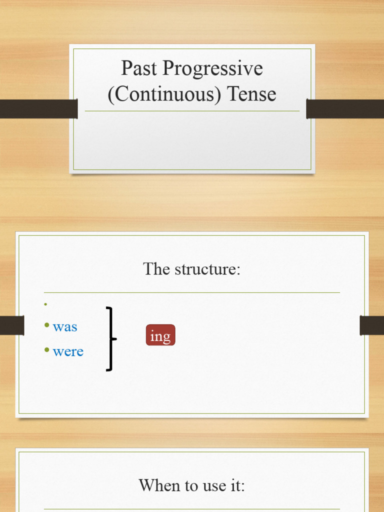 Past Progressive (Continuous) Tense | PDF