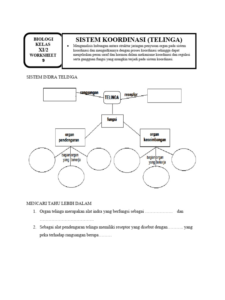 E-Smash Bio Xi-2 Worksheet 9 | PDF