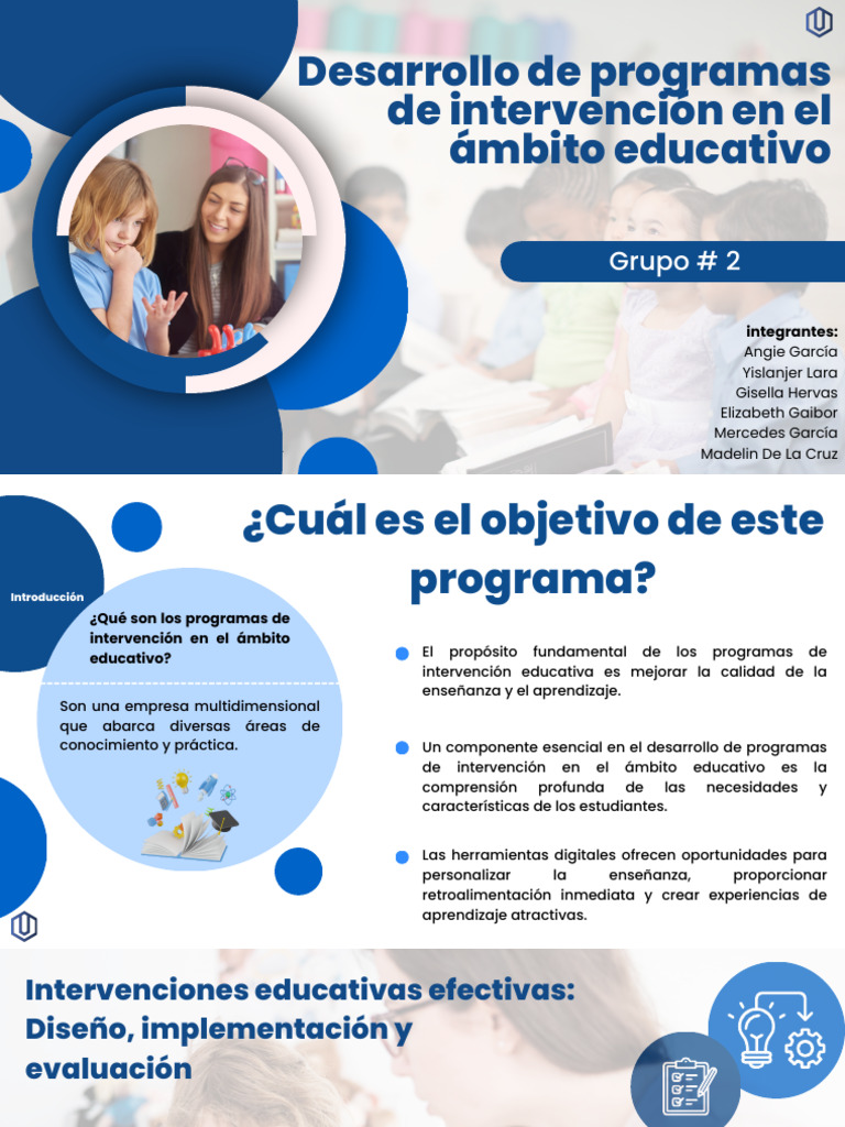 DESARROLLO DE PROGRAMAS DE INTERVENCION EN EL AMBITO EDUCATIVO | PDF | Evaluación | Plan de estudios