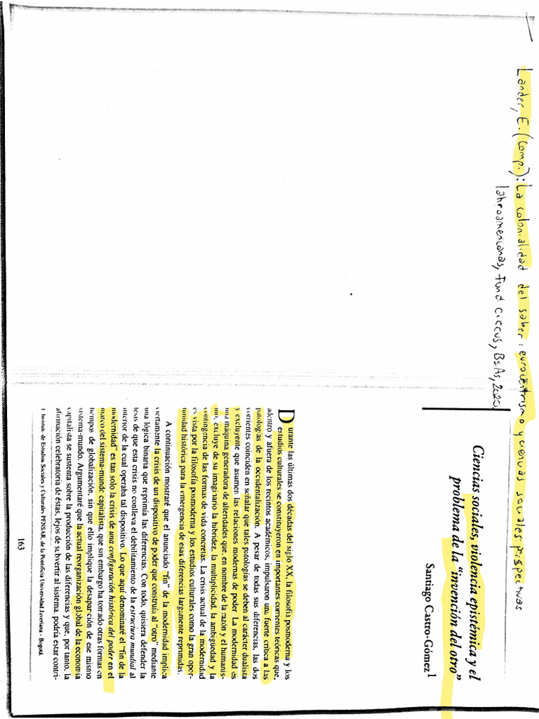 CASTRO G-MEZ (Resumen Subrayado) | PDF