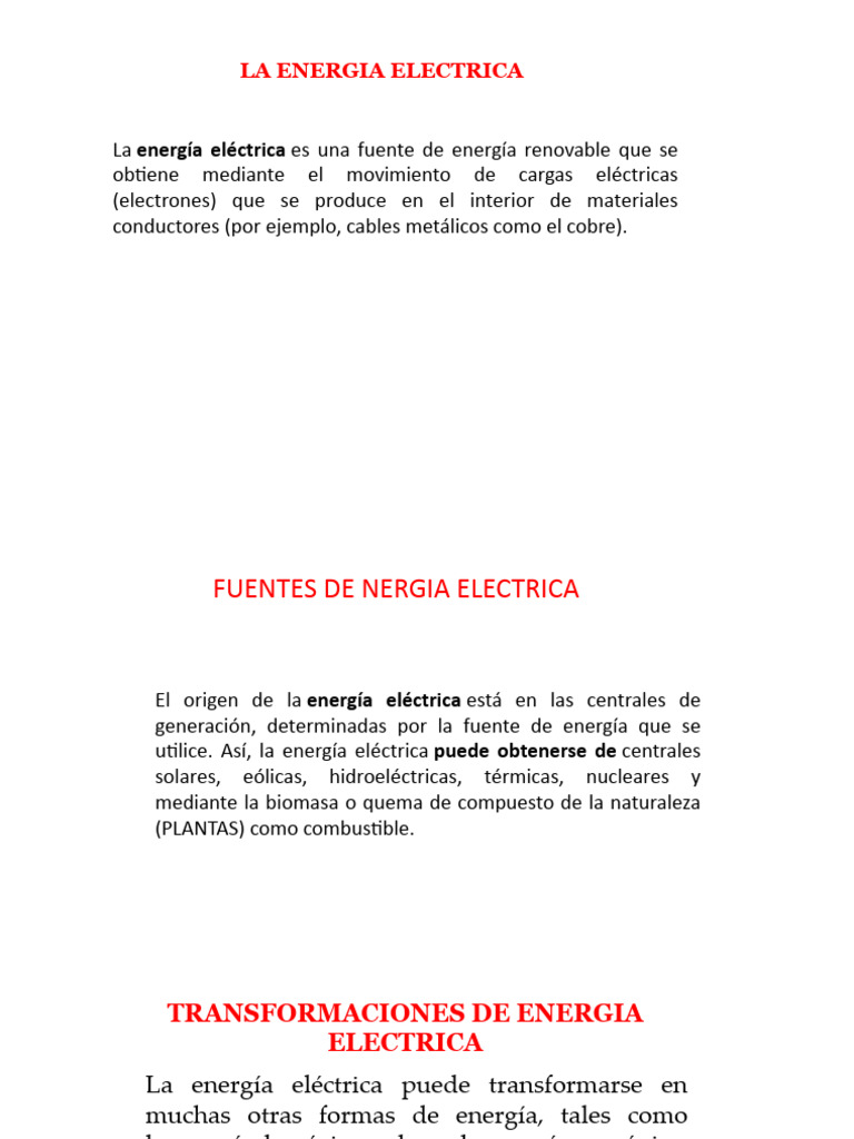Le Energia Electria | PDF | Corriente eléctrica | Electricidad