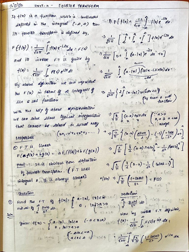 Fourier Transform | PDF