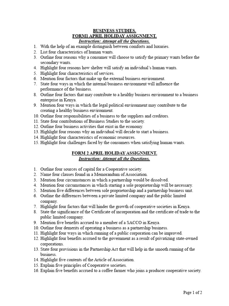 Holiday Assignment F1-F3 | PDF | Insurance | Cooperative