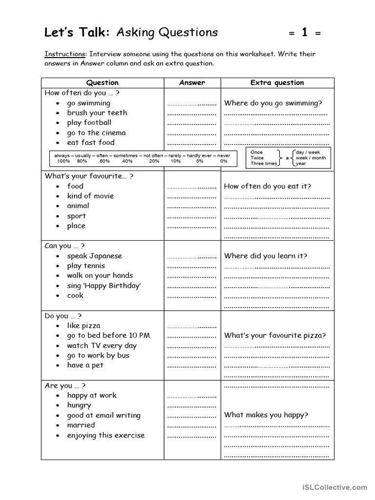 Let´s Talk_ Asking Questions | PDF