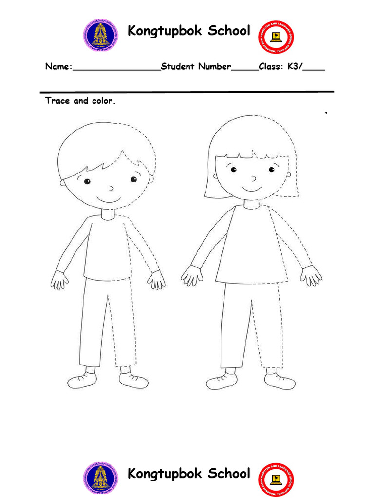 Kongtupbok School K3 Worksheet | PDF | Bed | Furniture