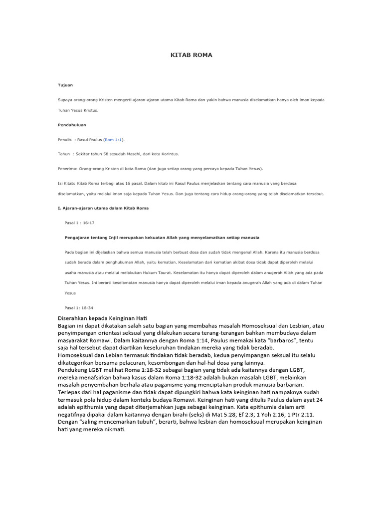 Kitab Roma | PDF