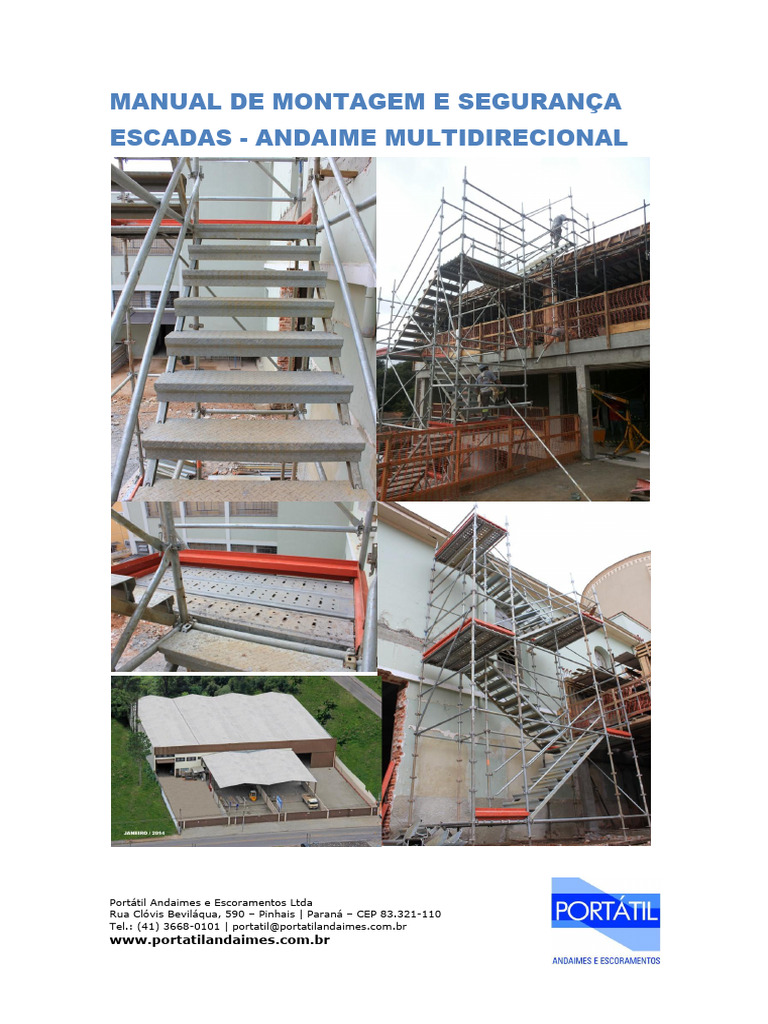 Manual de Montagem Escadas em Andaime Multidirecional | PDF