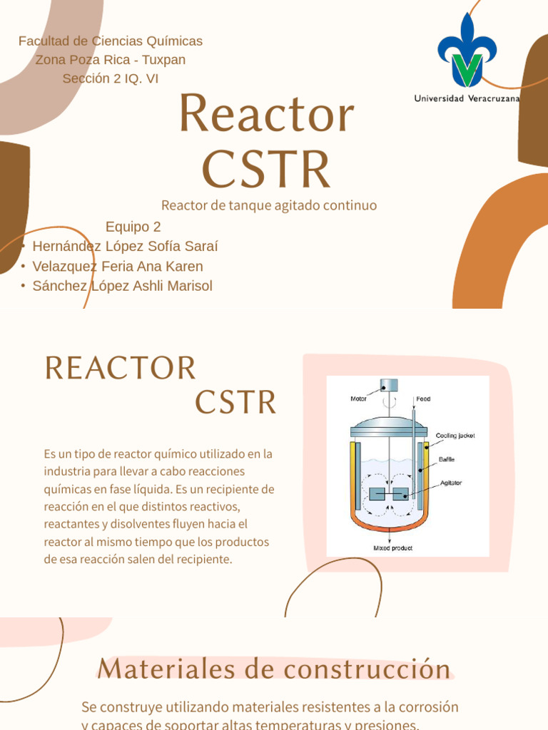 Reactor Cstr-Equipo2 | PDF | Reactor Quimico | Ingeniería Química
