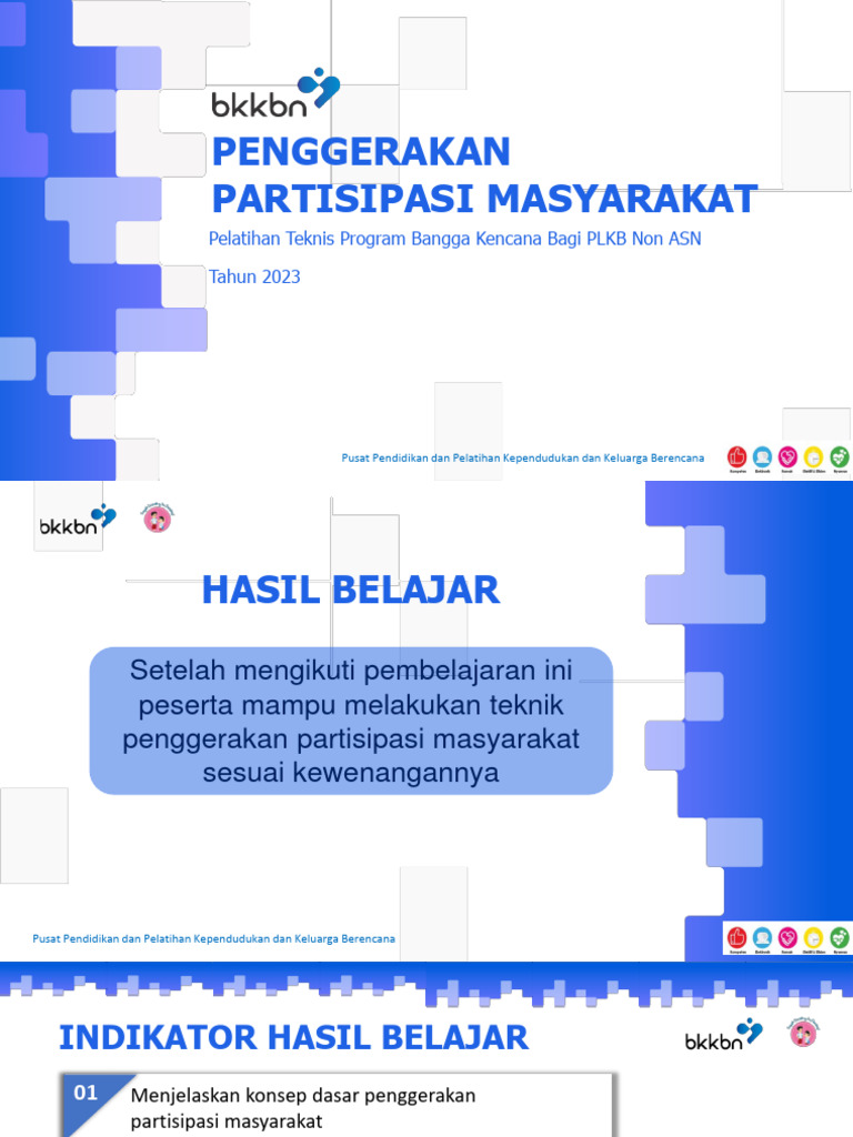 Bahan Tayang Penggerakkan Masyarakat - Elly - Dita - PKB Non ASN - Edit 2023 | PDF