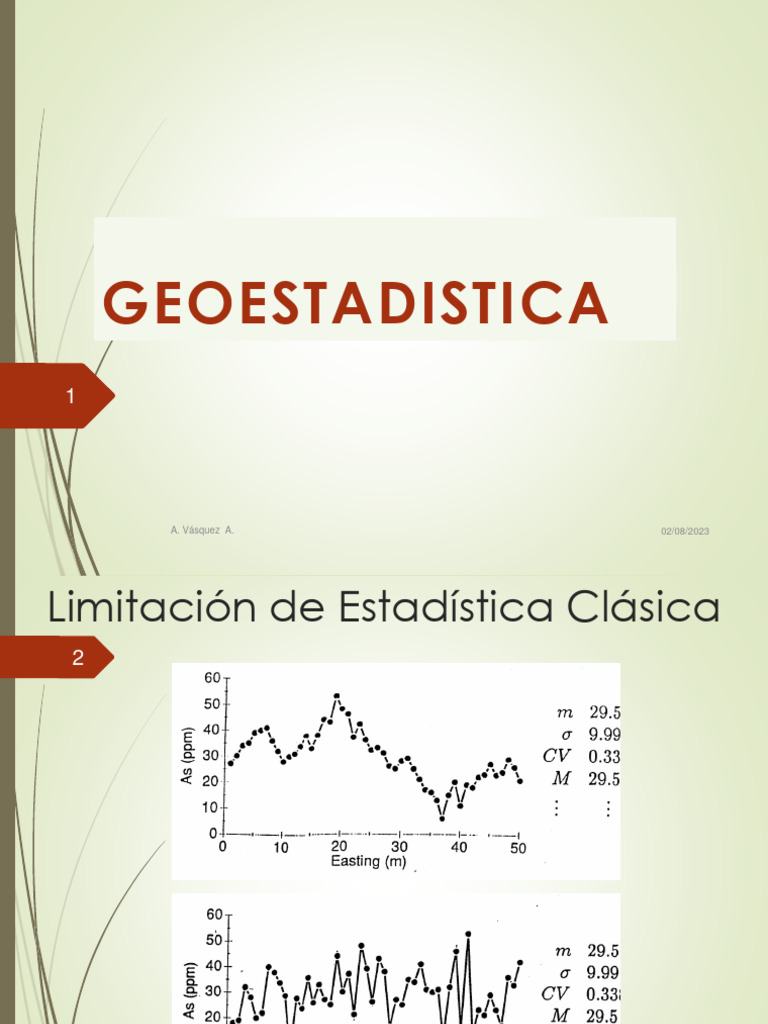 Introducción A La Geoestadística 2023 | PDF | Matemáticas Aplicadas