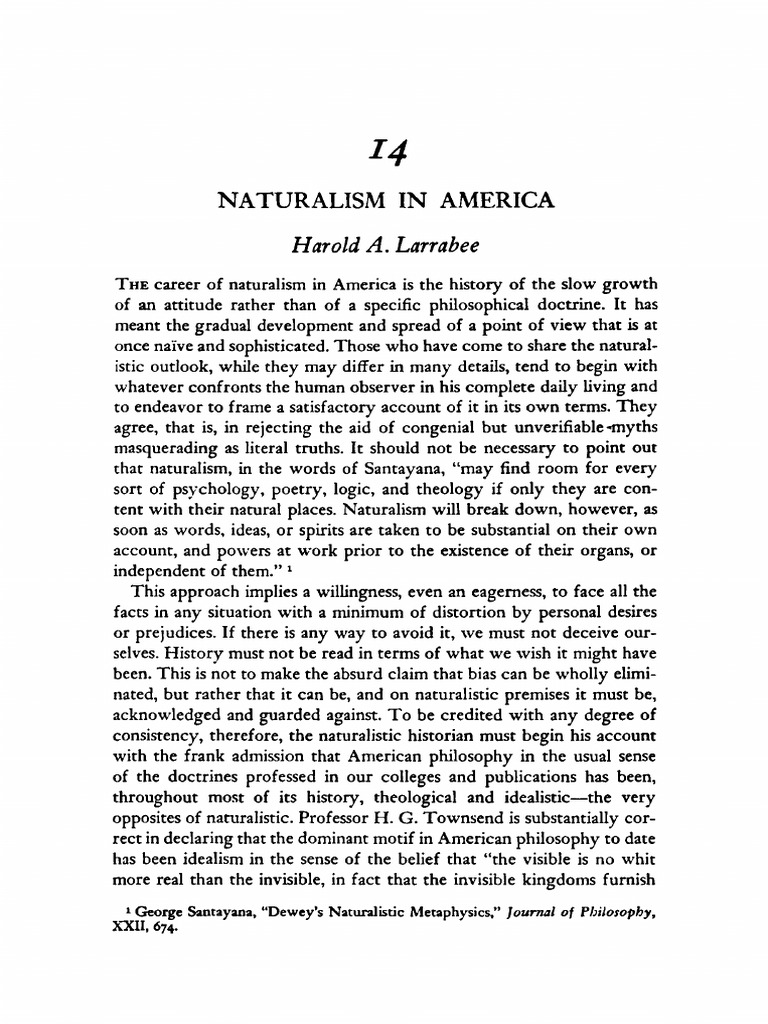Evolution of Naturalism in America | PDF | Deism | Naturalism (Philosophy)