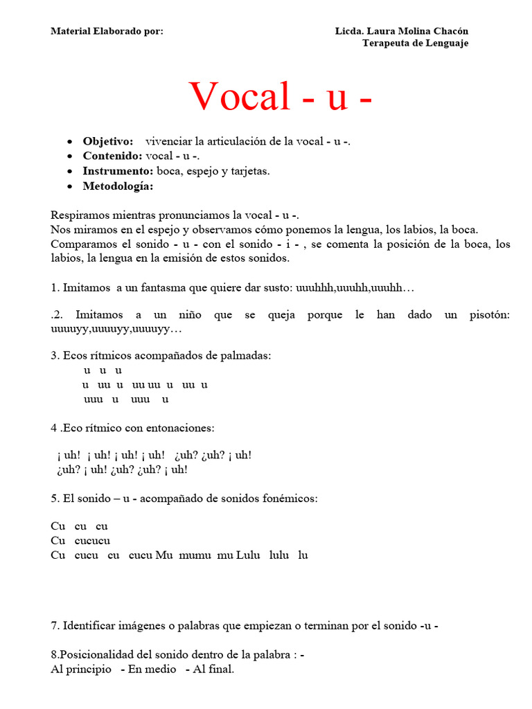 Fonema U | PDF | Semiótica | Escritura