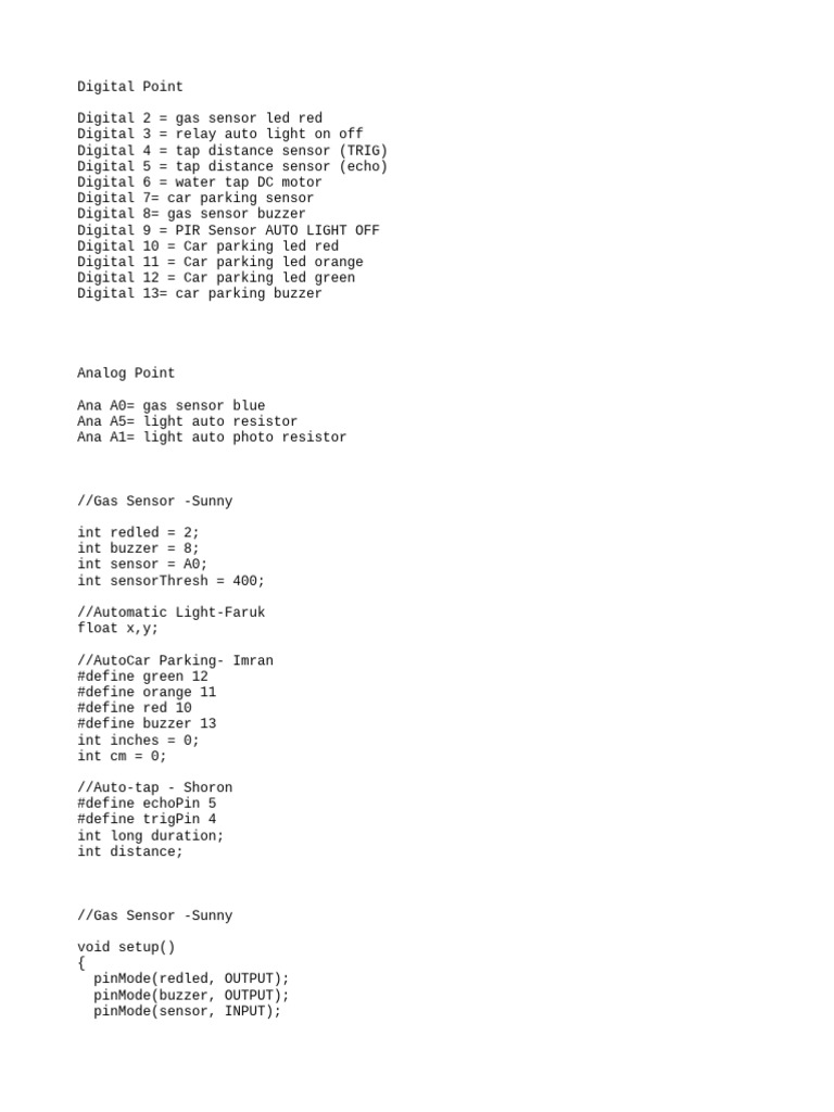 Embedded Project Code | PDF | Sensor | Equipment Embedded Project Code | PDF | Sensor | Equipment