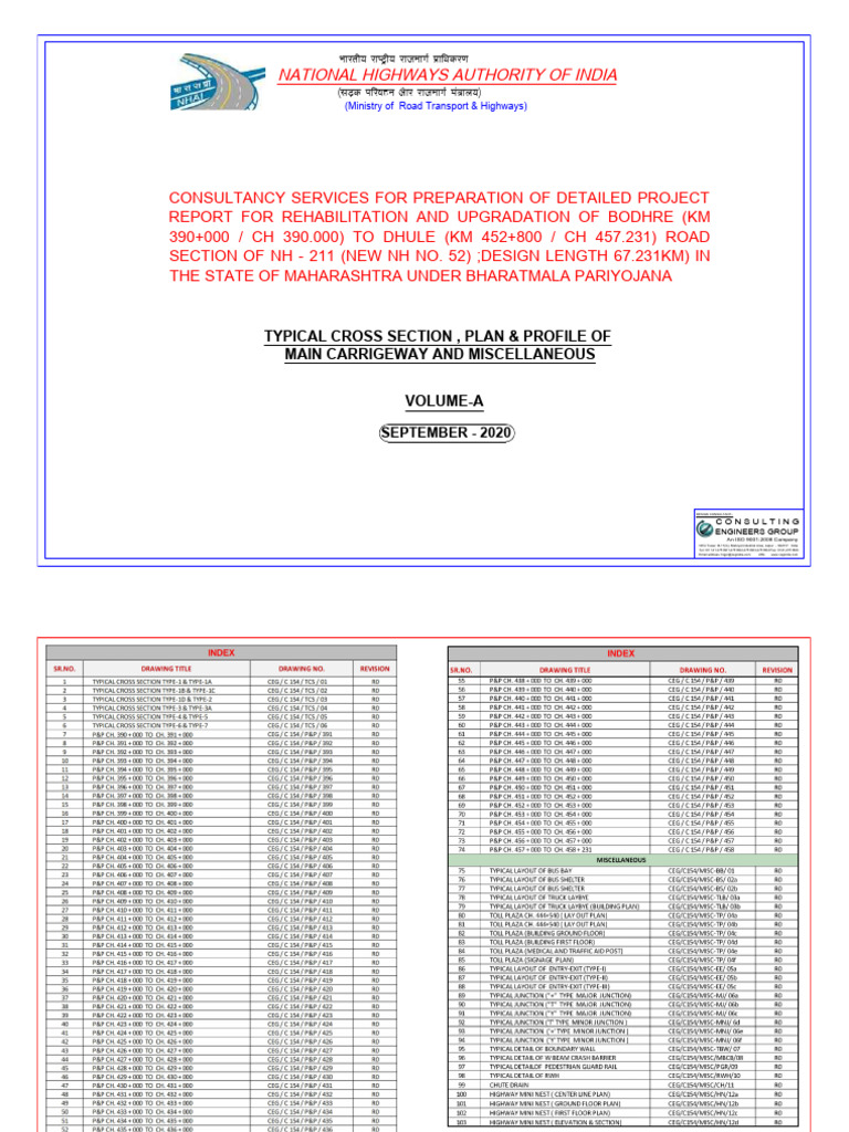 Highway Drawings | PDF | Streets And Roads | Road