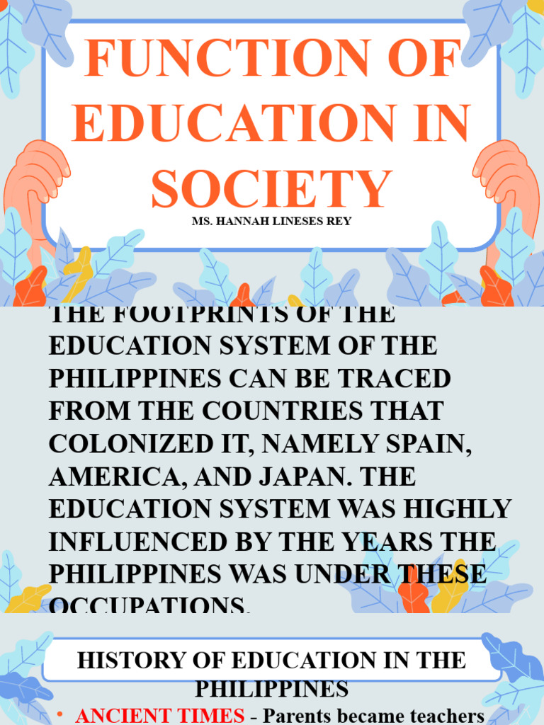 Function of Education | PDF | Philippines | Self Actualization
