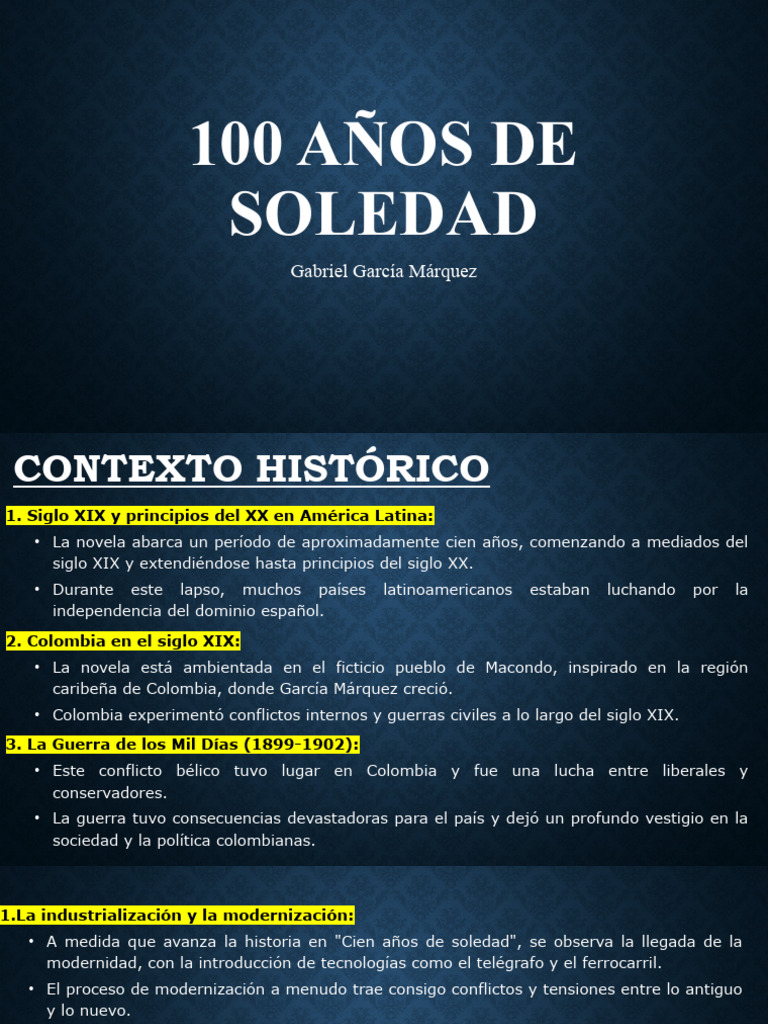 100 Años de Soledad | PDF | Gabriel García Márquez | America latina