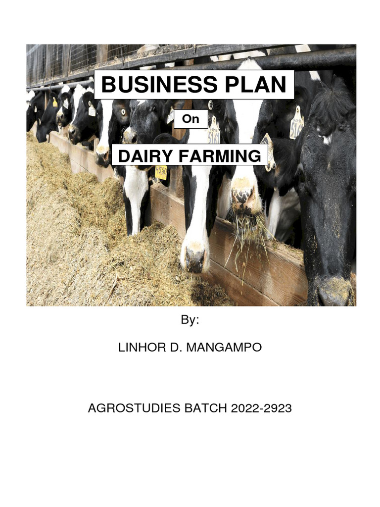 Dairy Farming Education Project Plan | PDF | Cattle | Dairy Cattle