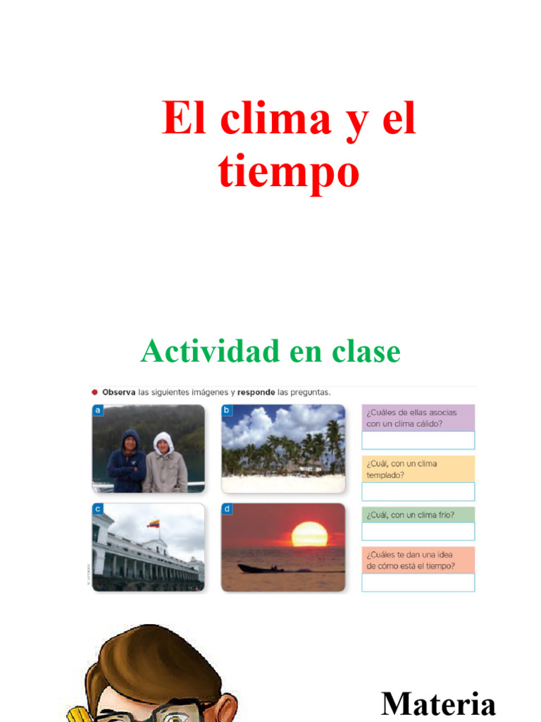 Clima y Tiempo: Guía para Estudiantes | PDF | Ciencia y matemáticas