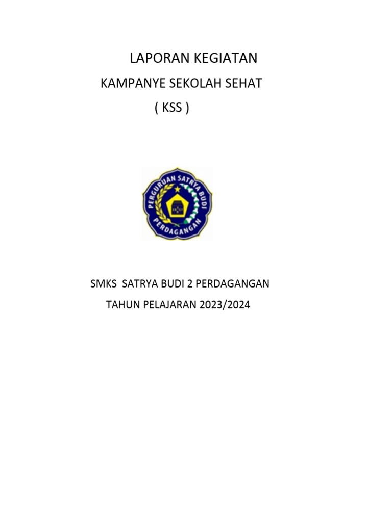 Cover Laporan KSS | PDF