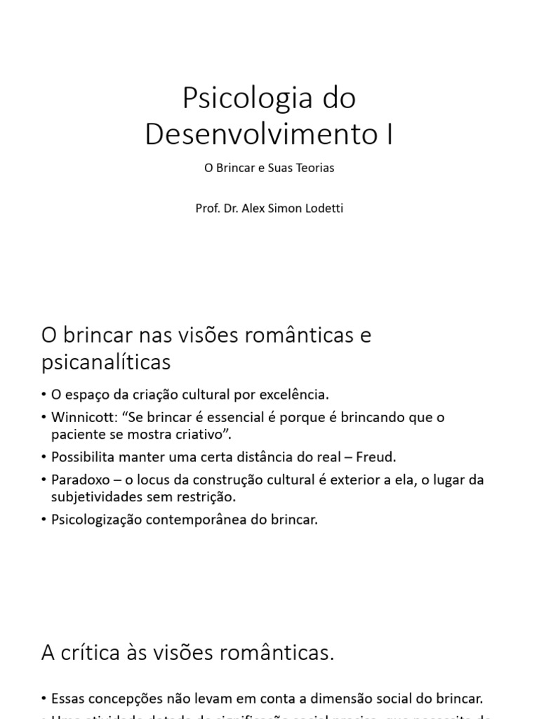 Livro o Brincar e Suas Teorias | PDF | Aprendizado | Sociologia
