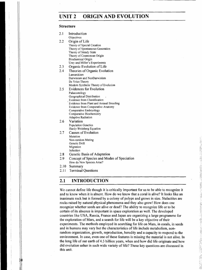 Unit 1 | PDF | Natural Selection | Evolution