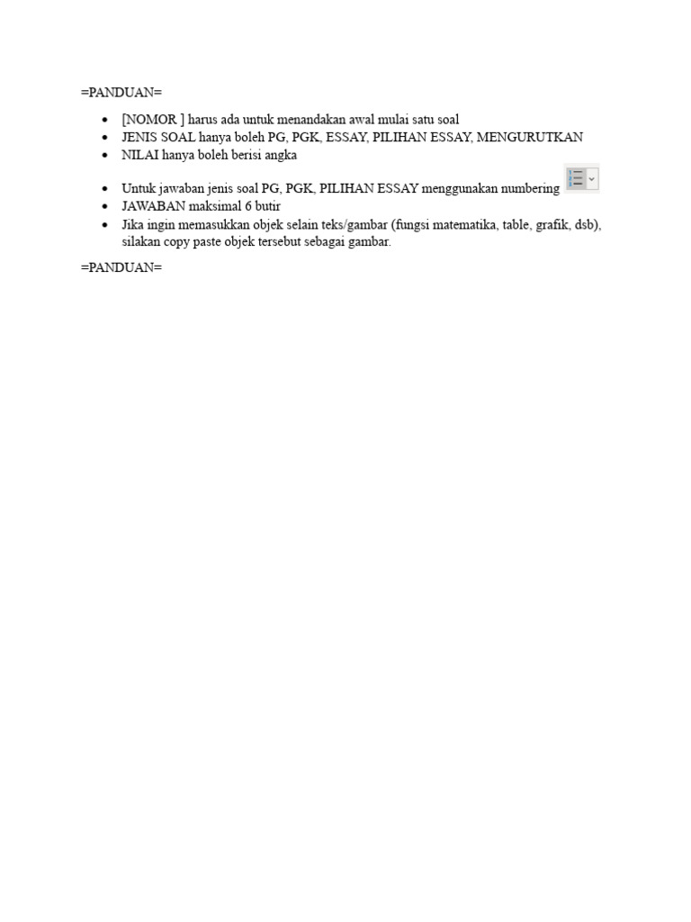 Template Ujian Non Akm Ujian Sekolah Sej Wajib 2024 | PDF