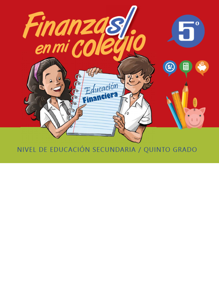 Educación Financiera para Quinto Grado | PDF | Crédito | Finanzas y dinero