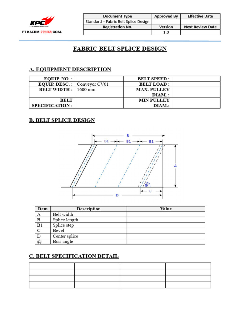 Fabric Belt Splice Standards | PDF