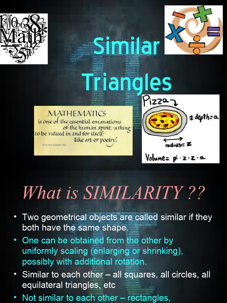 G9 Math-Q3 - Week 6 - Similar Triangles | PDF | Triangle | Elementary ...