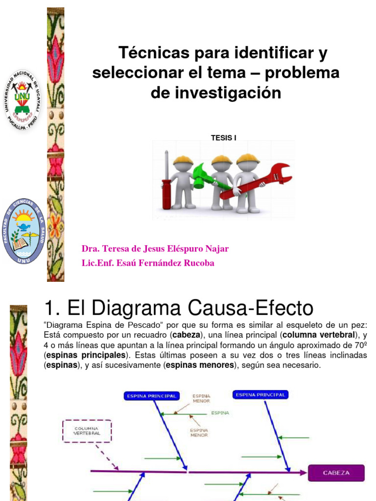 TECNICAS-PARA-IDENTIFICAR-Y-SELECCIONAR-EL-TEMA-PROBLEMA-INVS TEN | PDF