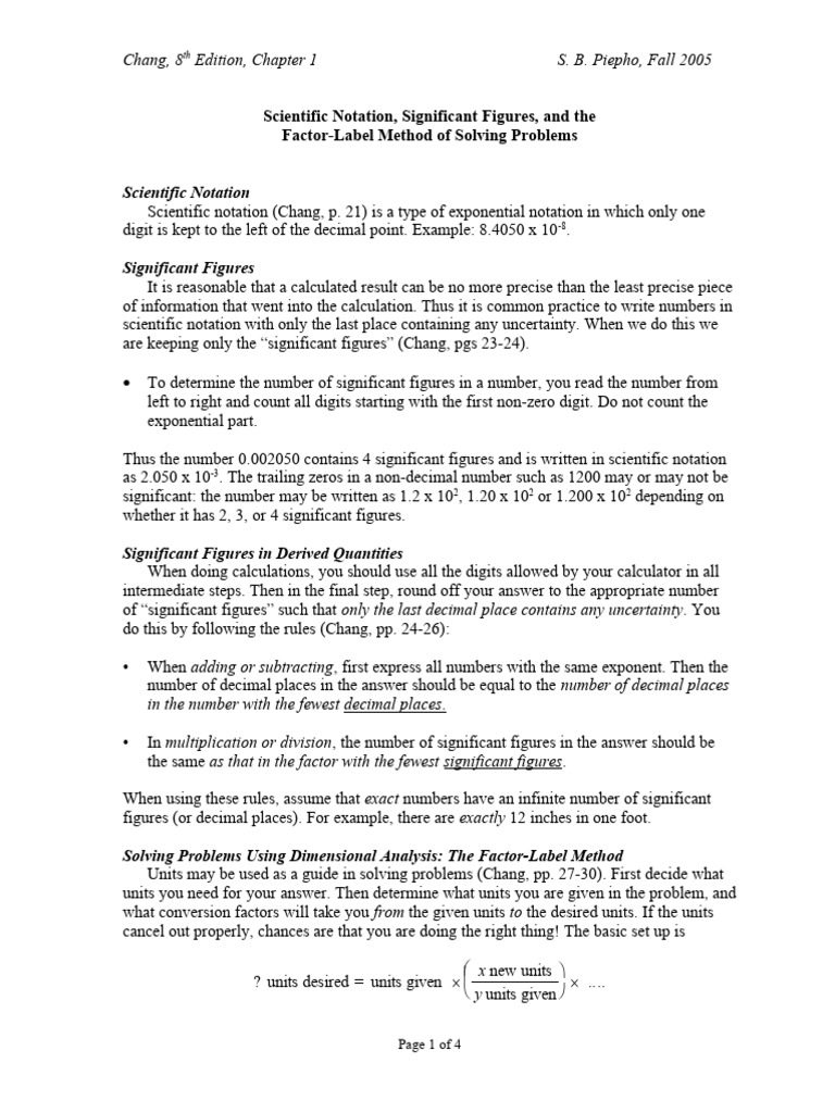 Chp1, Significant Figures | PDF | Significant Figures | Numbers