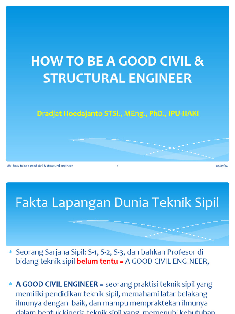 01 How To Be A Good Engineer | PDF | Strength Of Materials | Structural ...
