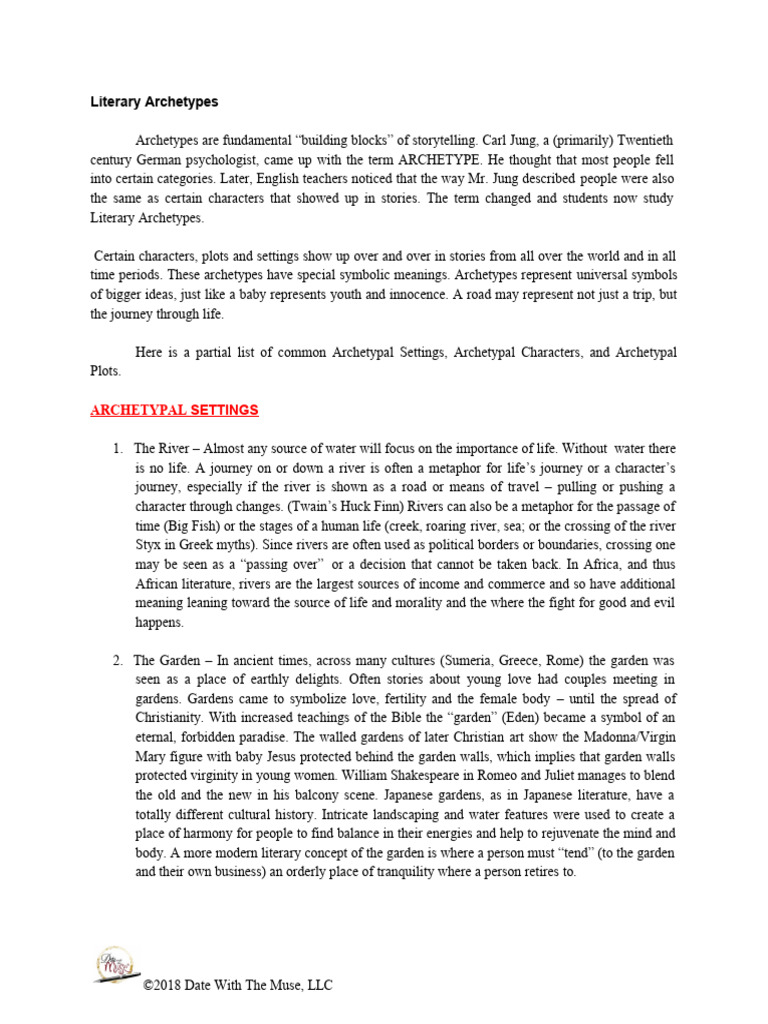 Literary-Archetypes | PDF | Hero | Sea
