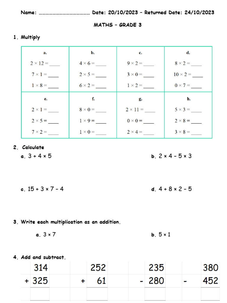 Grade 3 Maths, Science, and English Worksheets | PDF | Root | Fruit