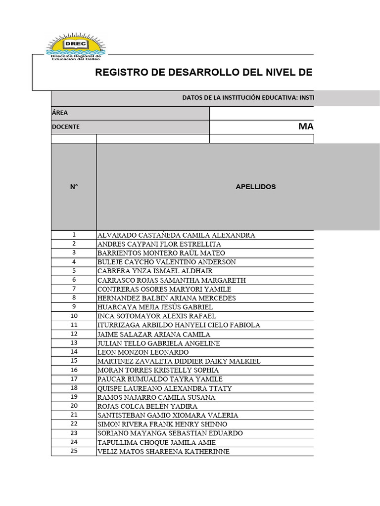 Reg - Auxiliar - Doc - Drec - Mapa de Calor - 2024 | PDF