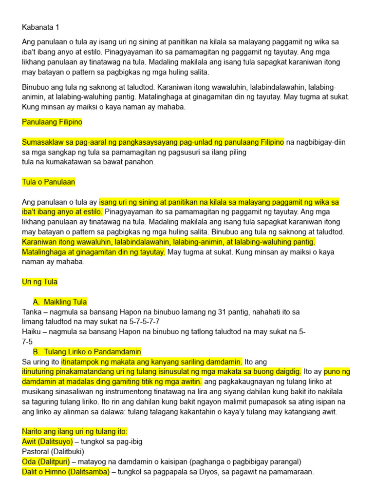 Major 10 REVIEWER | PDF