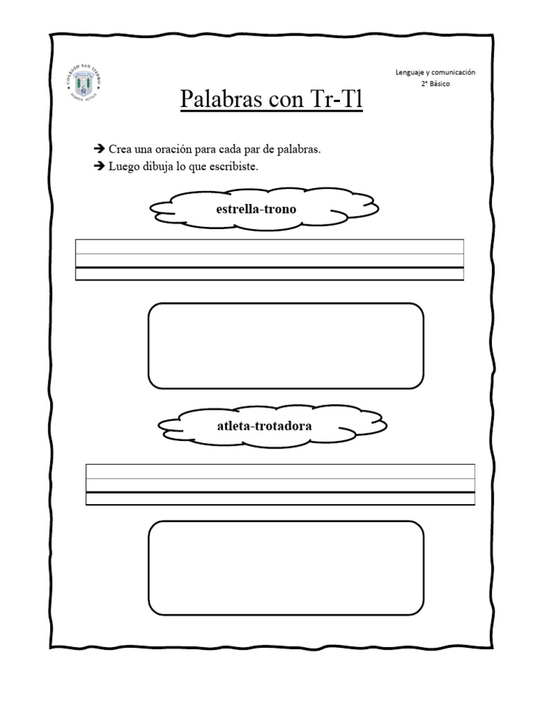 Oraciones con TL y TR para Niños | PDF