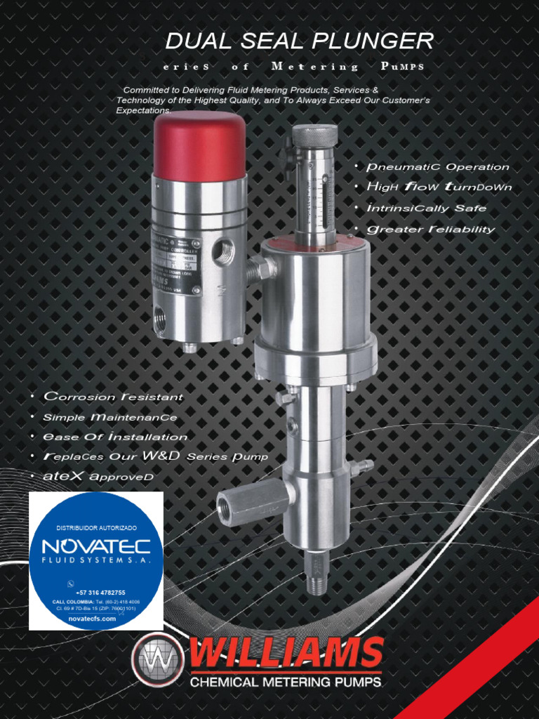 Williams Brochure Serie V Us | PDF | Pump | Valve