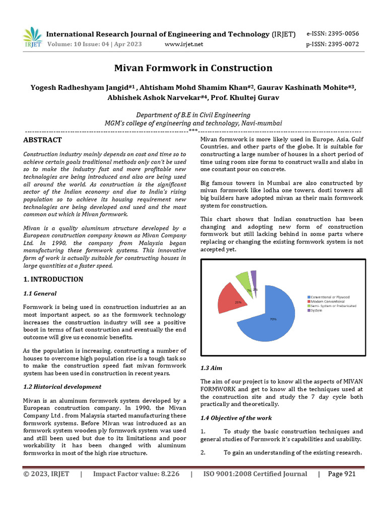 Mivan Formwork in Construction | PDF | Concrete | Structural Engineering