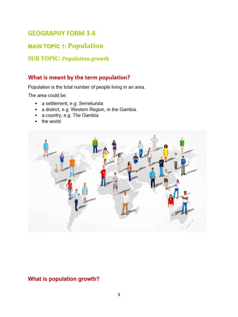 geography | PDF | Mortality Rate | Birth Rate