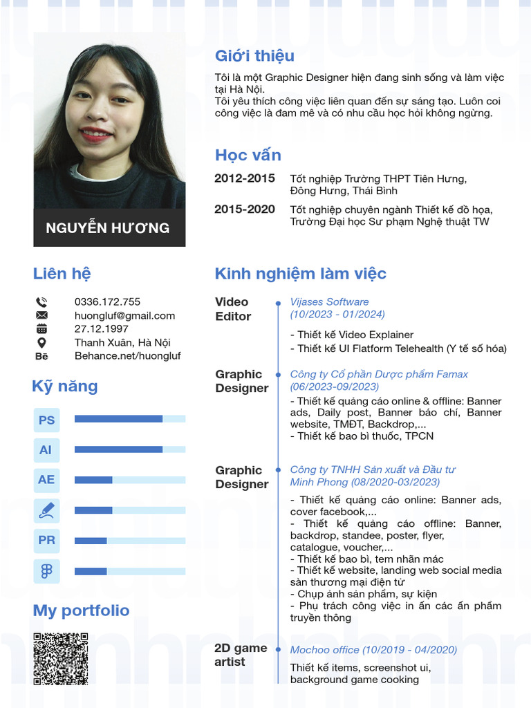 CV Huong 2024 | PDF