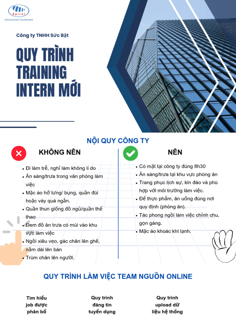 Quy Trình Training Intern M I | PDF