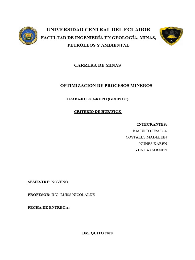 Criterio de Hurwicz | Descargar gratis PDF | Teoría de juego | Science