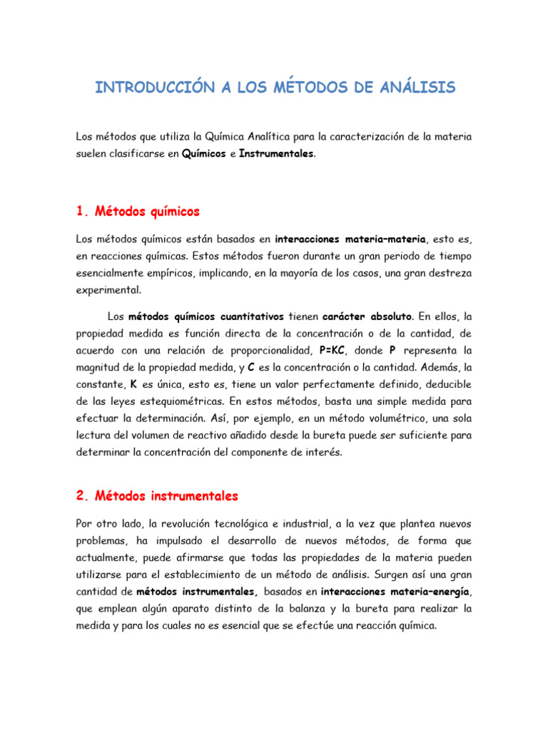 Introducción a Los Métodos Instrumentales de Análisis (2) | PDF ...