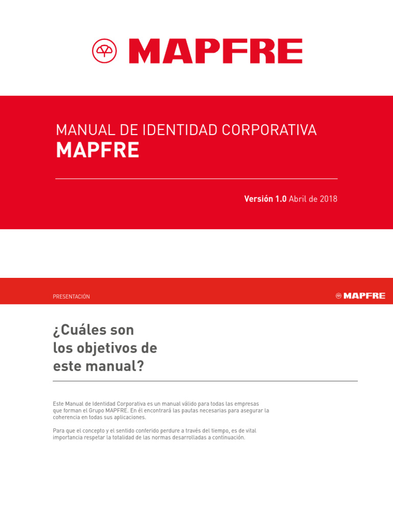 Manual IDENTIDAD MAPFRE | PDF | Diseño gráfico