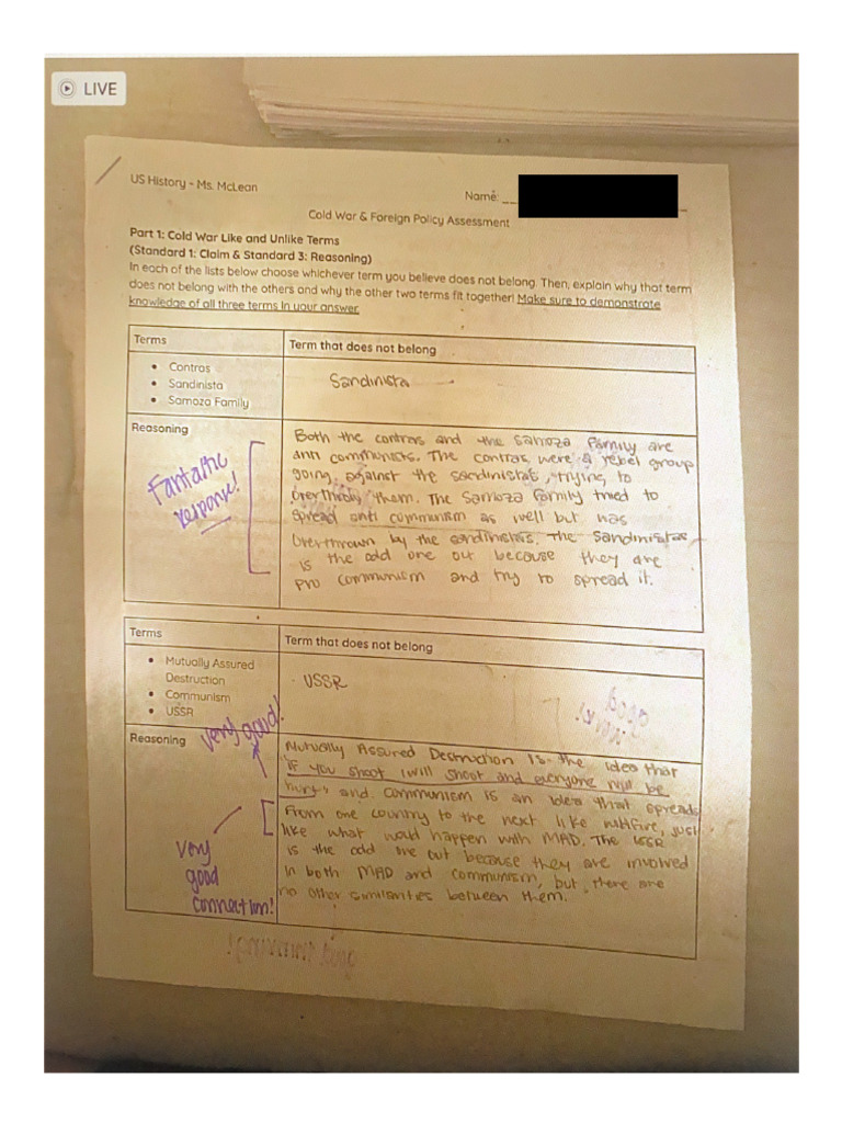 Cwa - Student Example 8 | PDF
