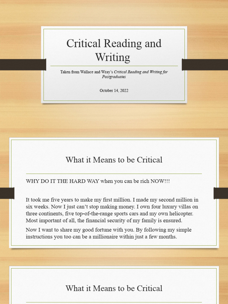 Mastering Critical Reading Skills | PDF | Knowledge | Phonics