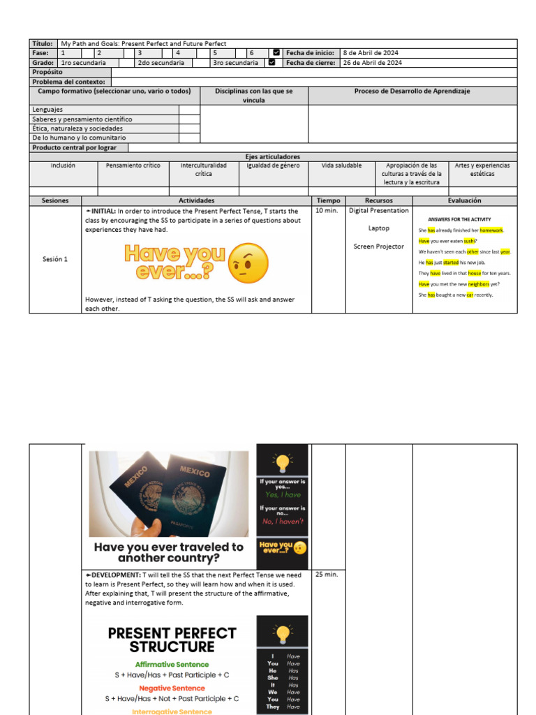 (April) Lesson Plan For 3rd Grades | Download Free PDF | Linguistics ...