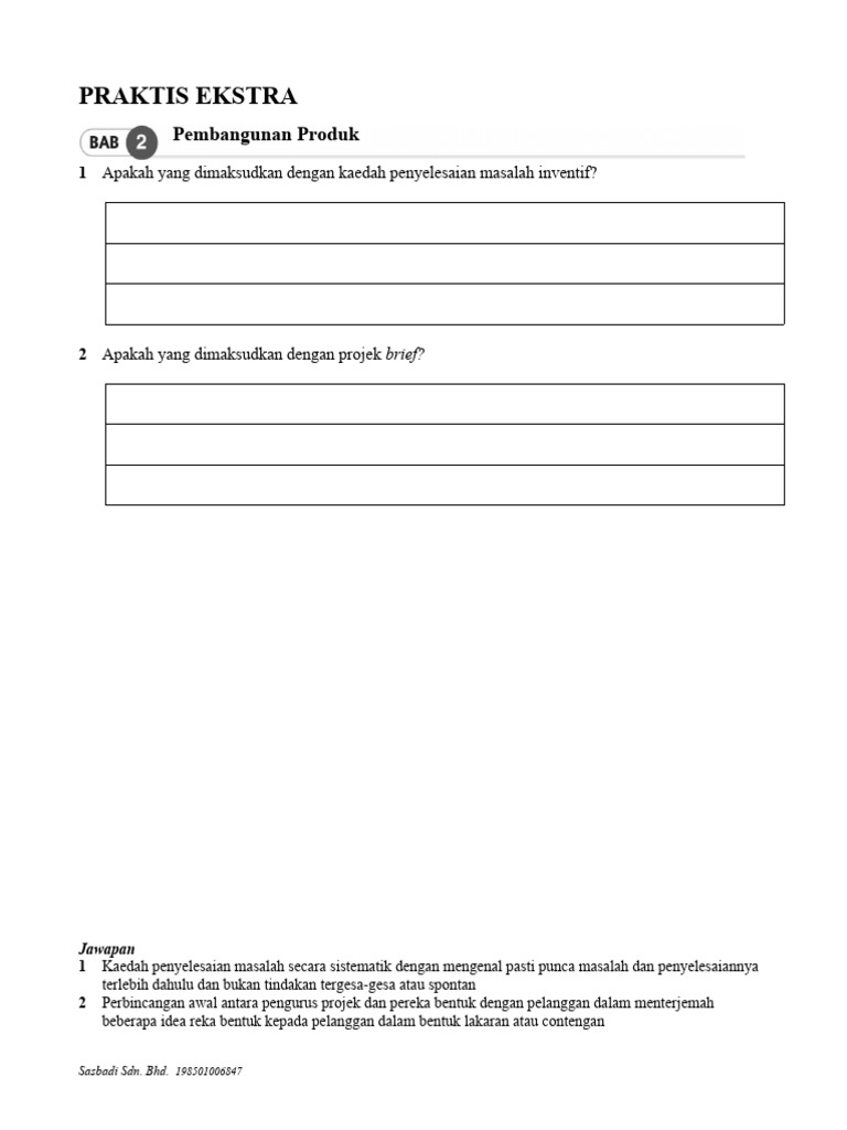 RBT T3 - Praktis Ekstra 06 | PDF