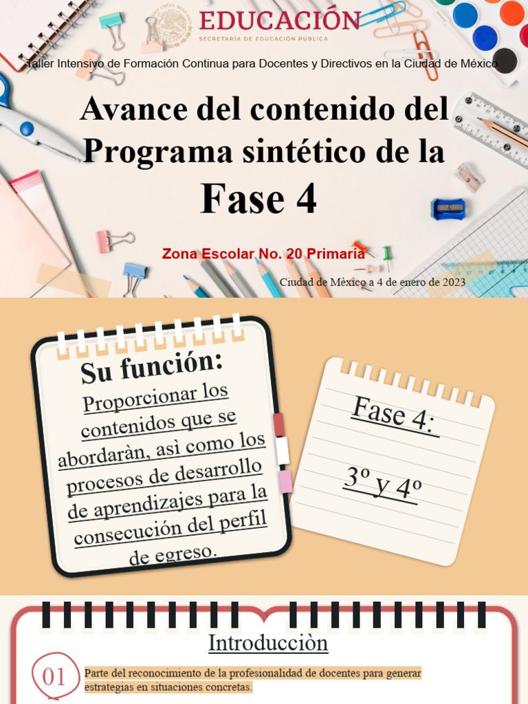 Programa sintetico fase 4 | PDF | Aprendizaje | Educación en artes ...